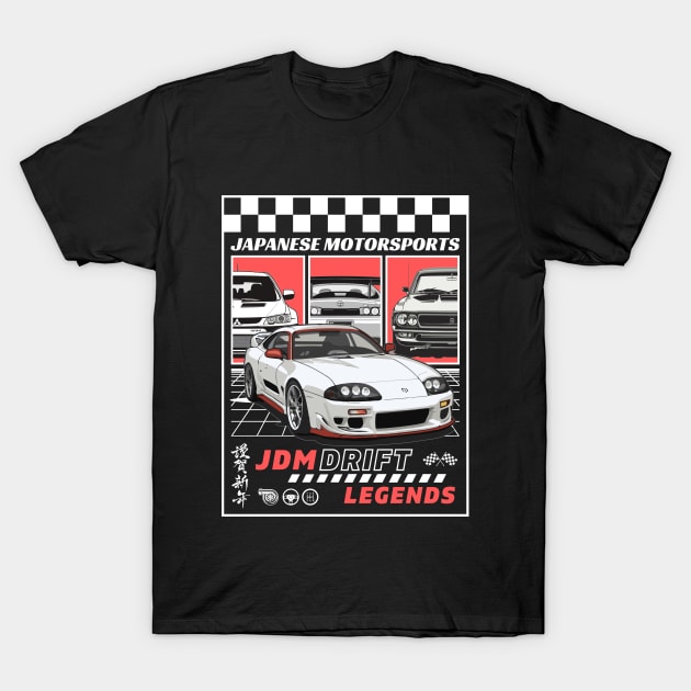 Retro Japanese Racing JDM Car - Jdm - T-Shirt | TeePublic